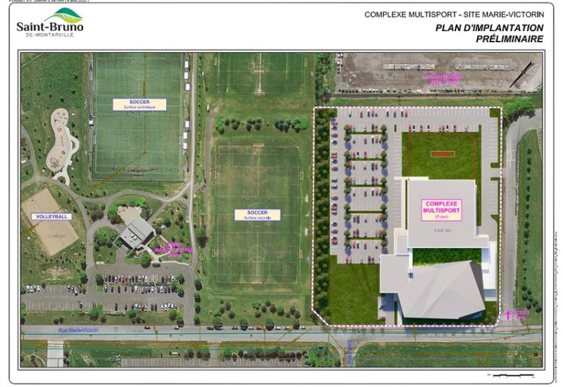 Une première étape pour le Complexe multisport de Saint-Bruno