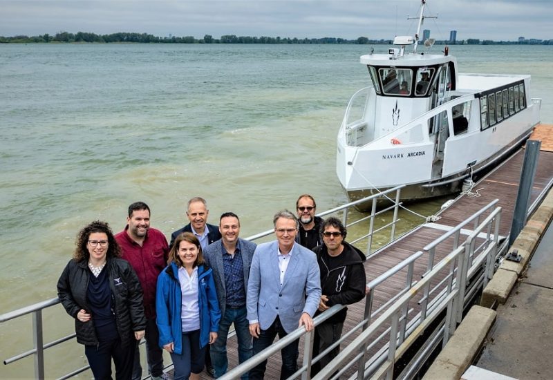 Premiers départs de la navette fluviale à Varennes